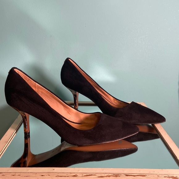 Coach | Shoes | Coach Suede Pumps With Tortoiseshell Heels Classic ...